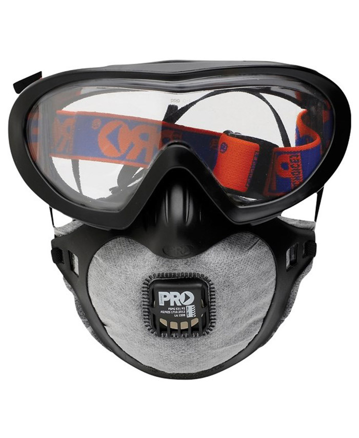 Filterspec Pro Goggle / Mask Combo P2+Valve+Carbon | Goggle Mask | Pro ...